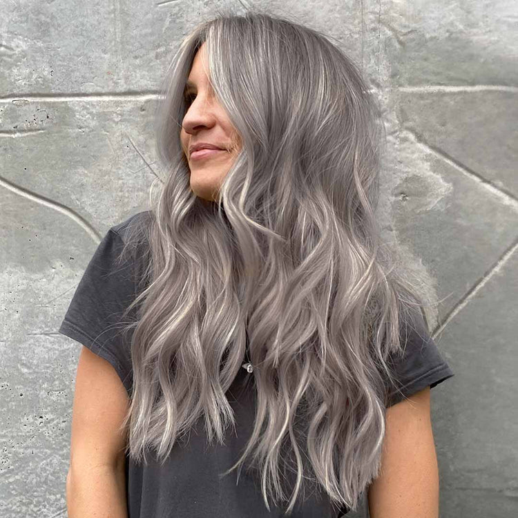 Light Grey Halo Hair Extensions | Sitting Pretty